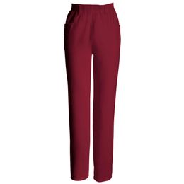 WITT Damen Schlupfhose aus Baumwolle, pflegeleicht, weinrot, Gr&ouml;&szlig;e 20
