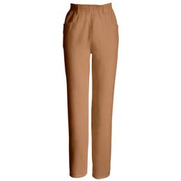 WITT Damen Schlupfhose aus Baumwolle, pflegeleicht, camel, Gr&ouml;&szlig;e 22