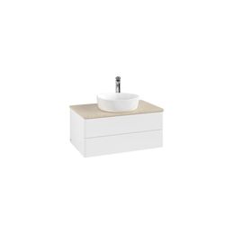 Villeroy & Boch V&B Waschtischunterschrank ohne Frontstruktur Antao 80x36x50cm, HL, WBP botti., wh. m Lac ; Villeroy & Boch (K19053MT)