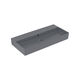 Villeroy & Boch V&B Waschtisch Memento 2.0 100x47cm, mit &Uuml;berlauf, graphite C-plus ; Villeroy & Boch (4A22A6I4)