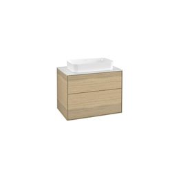 Villeroy & Boch V&B Waschtischunterschrank Wandbeleuchtung Finion 80x60,3cm, Abd.-Pl. wh. matt, Oak Veneer ; Villeroy & Boch (G22100PC)