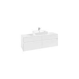 Villeroy & Boch V&B Waschtischunterschrank Collaro 160x54,8x50cm, WT mi, LED 12W, wh. ma ; Villeroy & Boch (C134B0MS)