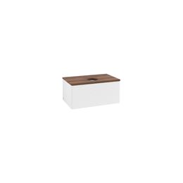 Villeroy & Boch V&B Waschtischunterschrank mit Frontstruktur Antao 80x36x50cm, WBP-farbe w. wal, wh. m Lac ; Villeroy & Boch (K30112MT)