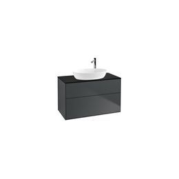 Villeroy & Boch V&B Waschtischunterschrank Finion 100x60,3cm, Abd.-Pl. bla m, md bl. m Lac ; Villeroy & Boch (F88200HG)