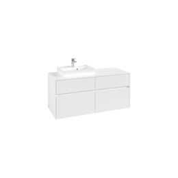 Villeroy & Boch V&B Waschtischunterschrank Collaro 120x54,8x50cm, WT links, white matt ; Villeroy & Boch (C07100MS)