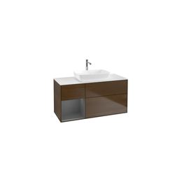 Villeroy & Boch V&B Waschtischunterschrank Wandbeleuchtung Finion 120cm, Pl w m, Rg A m Lac, wal ven ; Villeroy & Boch (G821GKGN)