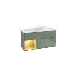 Villeroy & Boch V&B Waschtischunterschrank Wandbeleuchtung Finion 120cm, Pl w m, Reg gol m Lac, Oli. m Lac ; Villeroy & Boch (GA61HFGM)