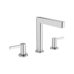Hansgrohe 3-Loch-Waschtischarmatur 160 Finoris mit Push-Open-Ablaufgarnitur, chrom (76034000)
