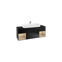 Villeroy & Boch V&B Waschtischunterschrank Wandbeleuchtung Finion 160cm, Pl bla m, Reg Oa ven, bla m Lac ; Villeroy & Boch (G212PCPD)