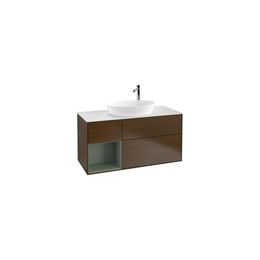 Villeroy & Boch V&B Waschtischunterschrank Finion 120cm, Pl wh. m, Reg Oli. m Lac, wal ven ; Villeroy & Boch (F941GMGN)