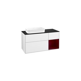 Villeroy & Boch V&B Waschtischunterschrank Wandbeleuchtung Finion 120x60 cm, Reg re Peo, glo white lacquer ; Villeroy & Boch (G692HBGF)
