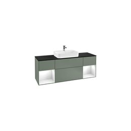 Villeroy & Boch V&B Waschtischunterschrank Finion 160x60, Pl b m, Rg g wh. Lac, Oli. m Lac ; Villeroy & Boch (F452GFGM)