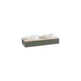 Villeroy & Boch V&B Waschtischunterschrank mit Frontstruktur, mit Beleuchtung Antao 120x19x50cm, WBP botti., lea gre. m Lac ; Villeroy & Boch (L13113HL)