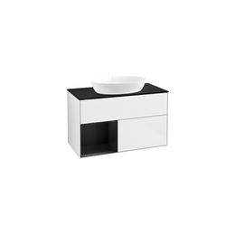 Villeroy & Boch V&B Waschtischunterschrank Finion 100, Pl b m, Reg bla m Lac, glo wh. Lac ; Villeroy & Boch (FA12PDGF)