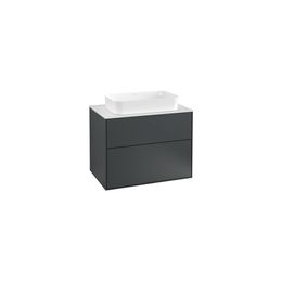 Villeroy & Boch V&B Waschtischunterschrank Wandbeleuchtung Finion 80x60,3cm, Abd.-Pl. wh. m, md bl. m Lac ; Villeroy & Boch (G22100HG)