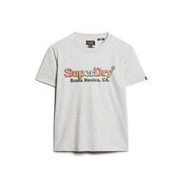 Superdry T-Shirt Damen Größe L gelb / graumeliert / orange / schwarz