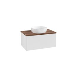 Villeroy & Boch V&B Waschtischunterschrank mit Frontstruktur Antao 80x36x50cm, WBP w. wal, glo wh. Lac ; Villeroy & Boch (K30112GF)