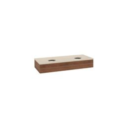 Villeroy & Boch V&B Waschtischunterschrank mit Frontstruktur, mit Beleuchtung Antao 120x19x50cm, WBP-farbe botti., w. walnut ; Villeroy & Boch (L13113HM)
