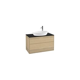 Villeroy & Boch V&B Waschtischunterschrank Finion 100x60,3cm, Abd.-Pl. bla m, Oak Veneer ; Villeroy & Boch (F88200PC)