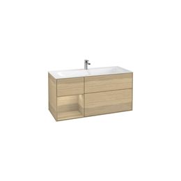 Villeroy & Boch V&B Waschtischunterschrank Wandbeleuchtung Finion 119,6x59,1cm, Reg li Oa ven, Oak Veneer ; Villeroy & Boch (G060PCPC)