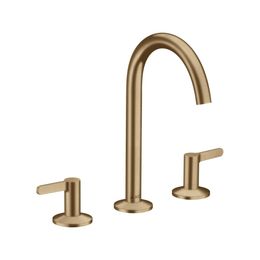 Hansgrohe 3-Loch-Waschtischarmatur 170 Axor One A 140mm, m Pus-Op-Abl, m HG, brush. bron (48050140)