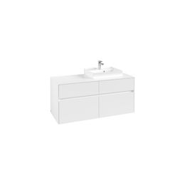 Villeroy & Boch V&B Waschtischunterschrank Collaro 120x54,8x50cm, WT rechts, white matt ; Villeroy & Boch (C07200MS)