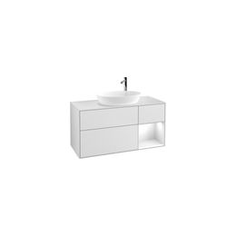 Villeroy & Boch V&B Waschtischunterschrank Wandbeleuchtung Finion 120cm, Pl w m, Rg glo wh. Lac, wh. m Lac ; Villeroy & Boch (G951GFMT)