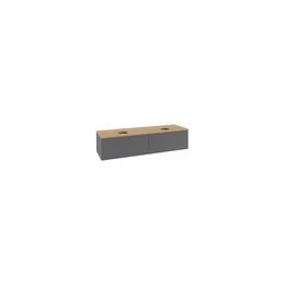 Villeroy & Boch V&B Waschtischunterschrank mit Frontstruktur Antao 160x50cm, HL, WBP hon. Oa, A m Lac ; Villeroy & Boch (K39151GK)