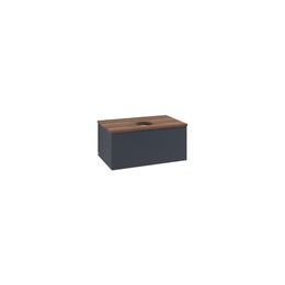 Villeroy & Boch V&B Waschtischunterschrank mit Frontstruktur Antao 80x36x50cm, WBP w. wal, md bl. m Lac ; Villeroy & Boch (K30112HG)