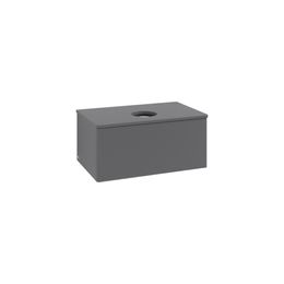 Villeroy & Boch V&B Waschtischunterschrank mit Frontstruktur -Beleuchtung Antao 80x36x50cm, WBP Lac, Anthrac. m Lac ; Villeroy & Boch (L30110GK)