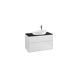 Villeroy & Boch V&B Waschtischunterschrank Finion 100x60,3cm, Abd.-Pl. bla m, wh. m Lac ; Villeroy & Boch (F88200MT)