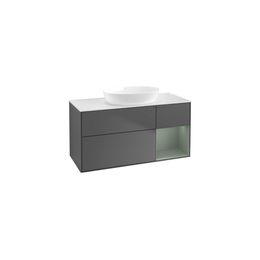Villeroy & Boch V&B Waschtischunterschrank Finion 120cm, Pl w m, Rg Oli. m Lac, Anthrac. m ; Villeroy & Boch (FA71GMGK)