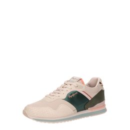 Pepe Jeans Sneaker low 'LONDON MIX' Damen Gr&ouml;&szlig;e 36 smaragd / apricot / pink