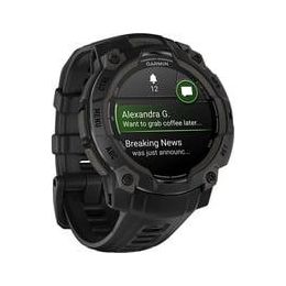 Garmin Instinct 3 - 45 mm, AMOLED, Smartwatch Black, Silikon-Armband