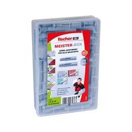 Fischer Meister-Box Universal UX / UX-R, D&uuml;bel hellgrau, 110-teilig