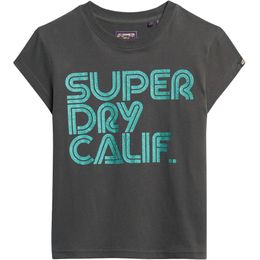 Superdry T-Shirt Damen Größe XL türkis / anthrazit