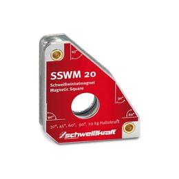 Schwei&szlig;kraft Schwei&szlig;kraft Permanent Schwei&szlig;winkelmagnet 20 f&uuml;r Haltewinkel 30&deg;, 45&deg;, 60&deg;, 90&deg;