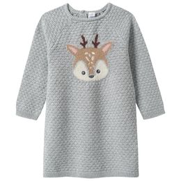 Topomini Baby Strickkleid mit Reh-Applikation