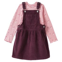 Topolino Mädchen Set aus Latzkleid und Langarmshirt