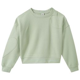 Yigga M&auml;dchen Sweatshirt mit Herz-Applikation