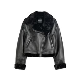 Bershka Between-Season Jacket female Black size M