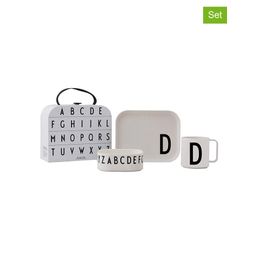 Design Letters 4tlg. Kindergeschirr-Set "Classics in a suitcase" in Weiß - 75% | Gedeckter-tisch