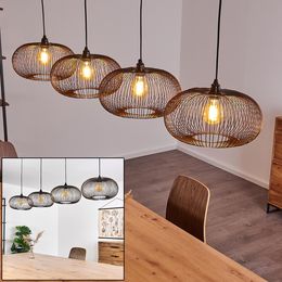 hofstein Agueda H&auml;ngeleuchte Schwarz, 4-flammig