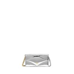 MCM Portemonnaie - Wallets Diamond Kettenriemen-Portemonnaie aus Lede - Gr. unisize - in Silber - f&uuml;r Damen