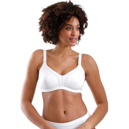 Naturana Damen Minimizer-BH ohne B&uuml;gel mit St&uuml;tze wei&szlig; Gr&ouml;&szlig;e 105E