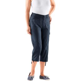 CR&Eacute;ATION L Damen Caprihose mit weitenverstellbarem Saum marine Gr&ouml;&szlig;e 40