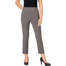 CR&Eacute;ATION L Damen 7/8-Hose in Bengalin-Qualit&auml;t taupe Gr&ouml;&szlig;e 48