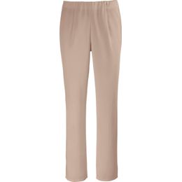 CR&Eacute;ATION L Damen Stretch-Hose mit innenliegendem Dehnbund beige Gr&ouml;&szlig;e 44