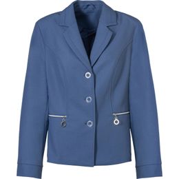 CR&Eacute;ATION L Damen Kurzblazer in Jersey-Qualit&auml;t jeansblau Gr&ouml;&szlig;e 38