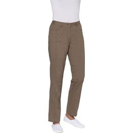 CRÉATION L Damen Stretch-Hose mit rückwärtigem Dehnbund taupe Größe 23
